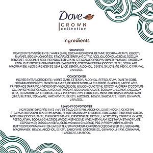 Dove Amplified Textures Shampoo, Conditioner, Leave-In Conditioner with Coconut Milk, Aloe, and Jojoba 3 Count for Coils, Curls and Waves and Moisture Amplifying Hair Care Blend 11.5 oz