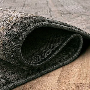 Mohawk Home Branley Transitional Geometric Ornamental Gray 1' 11" x 10' Area Rug Perfect for Living Room, Dining Room, Office