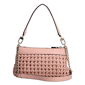 GUESS Sicilia Top Zip Shoulder Bag Pink One Size