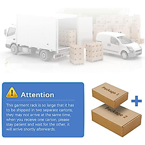 VIPEK V6L Covered Garment Rack Heavy Duty Clothes Rack with Cover and Dimmable LED Lights, Portable Closet Wardrobe Freestanding Clothing Rack for Hanging Clothes, Black Closet Rack with Black Cover