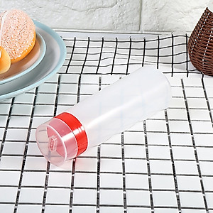 AYNEFY Squeeze Bottle, 300ml Plastic Squeeze Condiment Bottles with 4-Hole, Ketchup Squeeze Bottle, Sauce Bottle, Safe, for Ketchup Jam Mayonnaise Olive Oil Vinegar