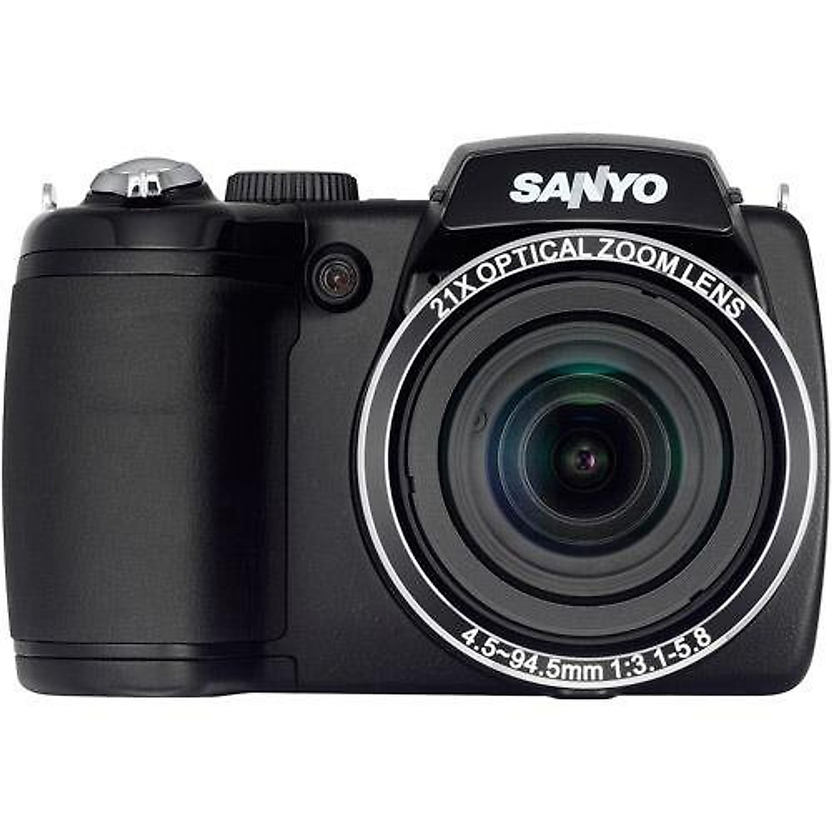 Sanyo VPC-E2100BK 14MP Digital Camera, 14MP, 21x zoom (25mm wide), 3 (460k) LCD, CCD Sensor Shift image stabilization, 720p HD v