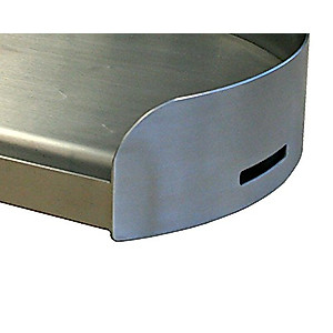 Little Griddle KQ-17-R Stainless Steel Outdoor BBQ Griddle, 17 x 14, For Charcoal Kettle and Kamado Grills, Fun to Use, Easy to Clean
