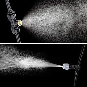 Misters for Outside Patio, 65.6FT Misting System, Patio Misters for Cooling, Outdoor Misters for Patio Greenhouse Pool Trampoline Umbrella