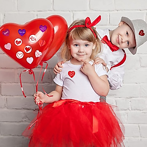 Partywind 2000 PCS Valentine's Day Stickers, Happy Valentines Conversation Heart Stickers for Envelope/Crafts for Kids Classroom, Love Stickers for Party Decorations (4 Rolls)