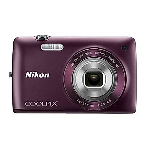 Nikon COOLPIX S4300 16 MP Digital Camera with 6x Zoom NIKKOR Glass Lens and 3-inch Touchscreen LCD (Plum)