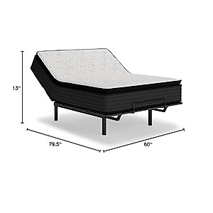 Signature Design by Ashley Limited Edition Pillow Top 13 Inch Pillow Top Hybrid Mattress with Gel Memory Foam and Edge Support for Cool Sleep and Pressure Relief, Queen