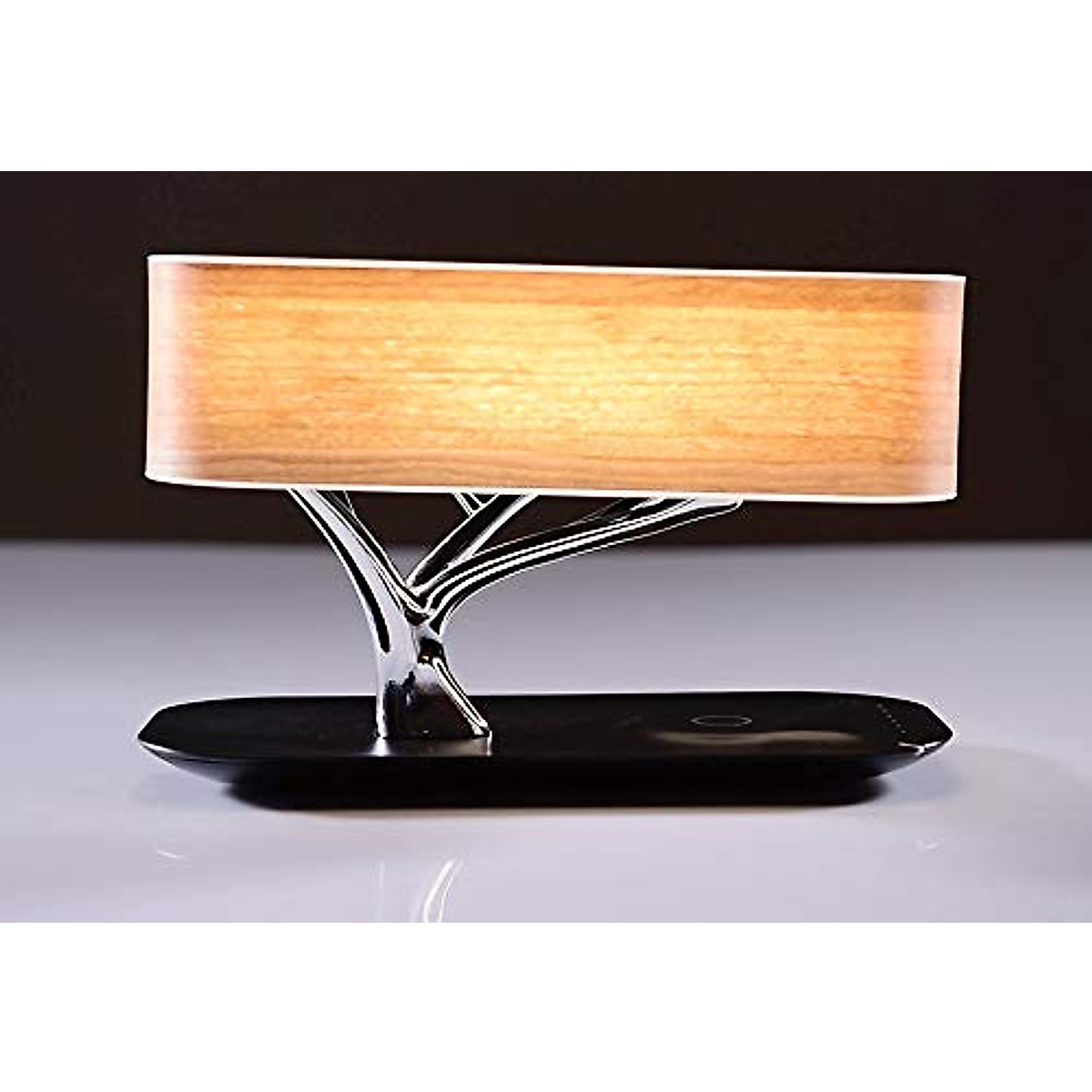 Sharper Image Bonsai Bluetooth Speaker Lamp with Wireless Charging Pad