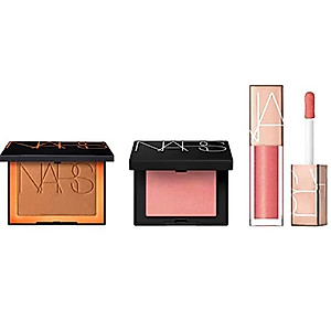 Nars Orgasm Oil Infused Lip Tint, Orgasm Blush, Laguna Bronzer 0.08oz Mini Travel Sizes
