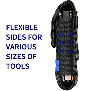 ROCKTOL Multitool Sheath, Premium Nylon Snap Sheath for Belt EDC Multi-Tool Knife Sheath Pouch Holster for Leatherman Fits 4.2” Multitools