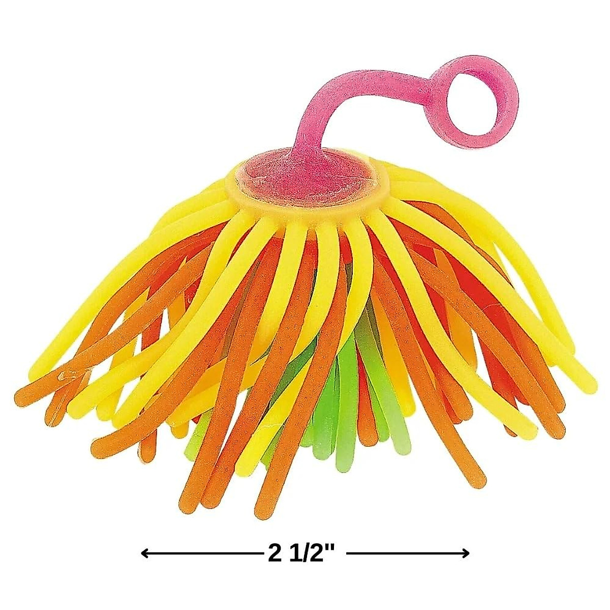 Neon Large Stretchy Noodle Ball Yo Yos (Set of 12) Party Favor Toys
