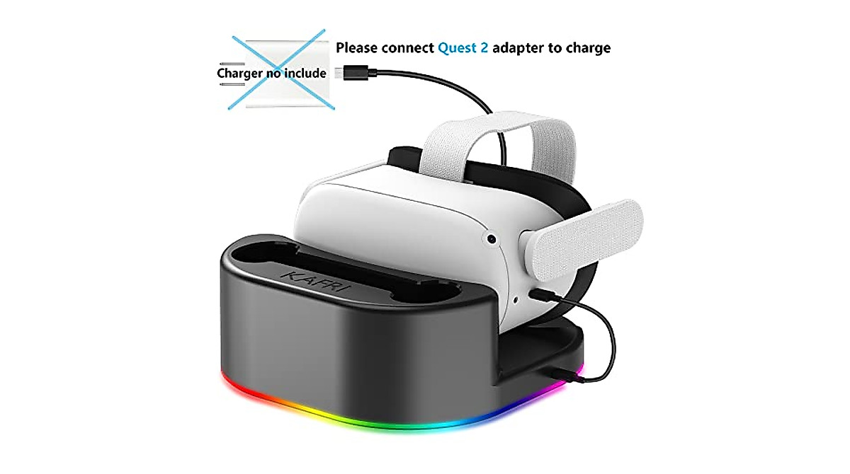 KAFRI Charging Dock for Oculus Quest 2 - Fast & Stylish