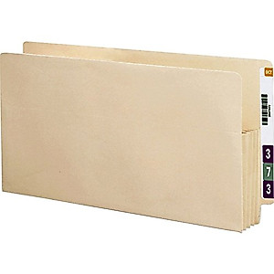 Smead Manila End Tab Letter Size 3 1/2 Inch-Expansion File Pocket with Manila Gussets 25 Count (75124)