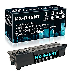 Top Ink Compatible 1PK MX-B45NT Toner Cartridge Replacement for Sharp MX-B350P B350W B355W B376W B450P B450W B455W B476W Printer Ink Cartridge (Black)