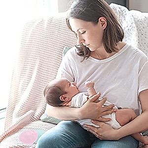 Enovoe Organic Bamboo Nursing Pads with Laundry Bag - Washable, Reusable, and Hypoallergenic Breastfeeding Pads for Ultimate Protection - Contoured, Thin, and Super Soft - Multi Color - Pack of 12