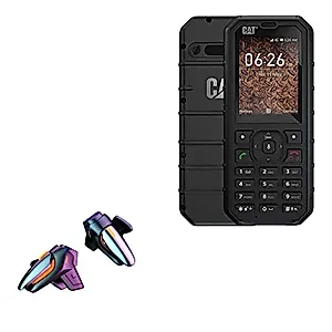 BoxWave Gaming Gear Compatible with CAT B35 - Touchscreen QuickTrigger, Trigger Buttons Quick Gaming Mobile FPS for CAT B35 - Jet Black
