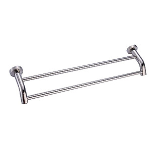 NERDOH SUS304 Stainless Steel Bright Silver Double Rod Multi-Function for Kitchen and Bathroom Towel rack-40x15CM Wall Mounted Towel Bar Hanging for Kitchen Bathroom Cupboard