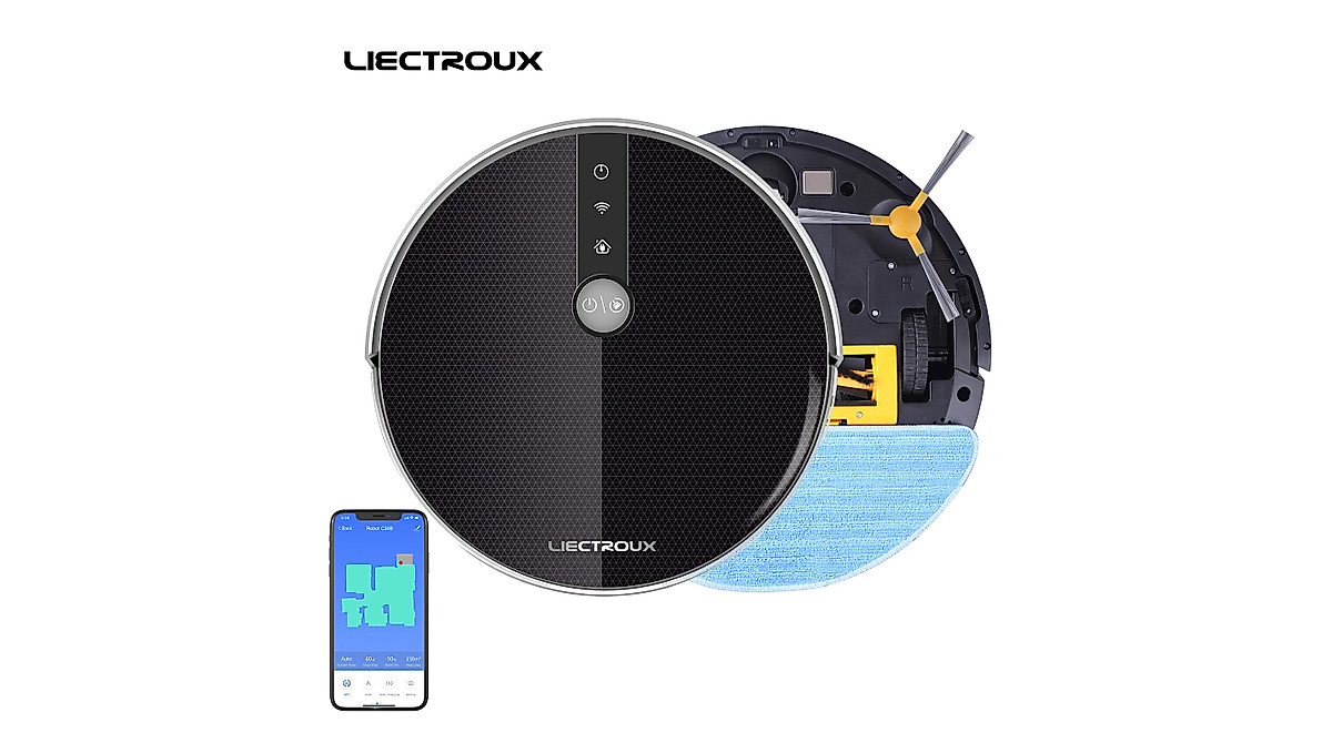 Liectroux C30B Robotic Vacuum Cleaner with 2D Mapping & 3000Pa Suction