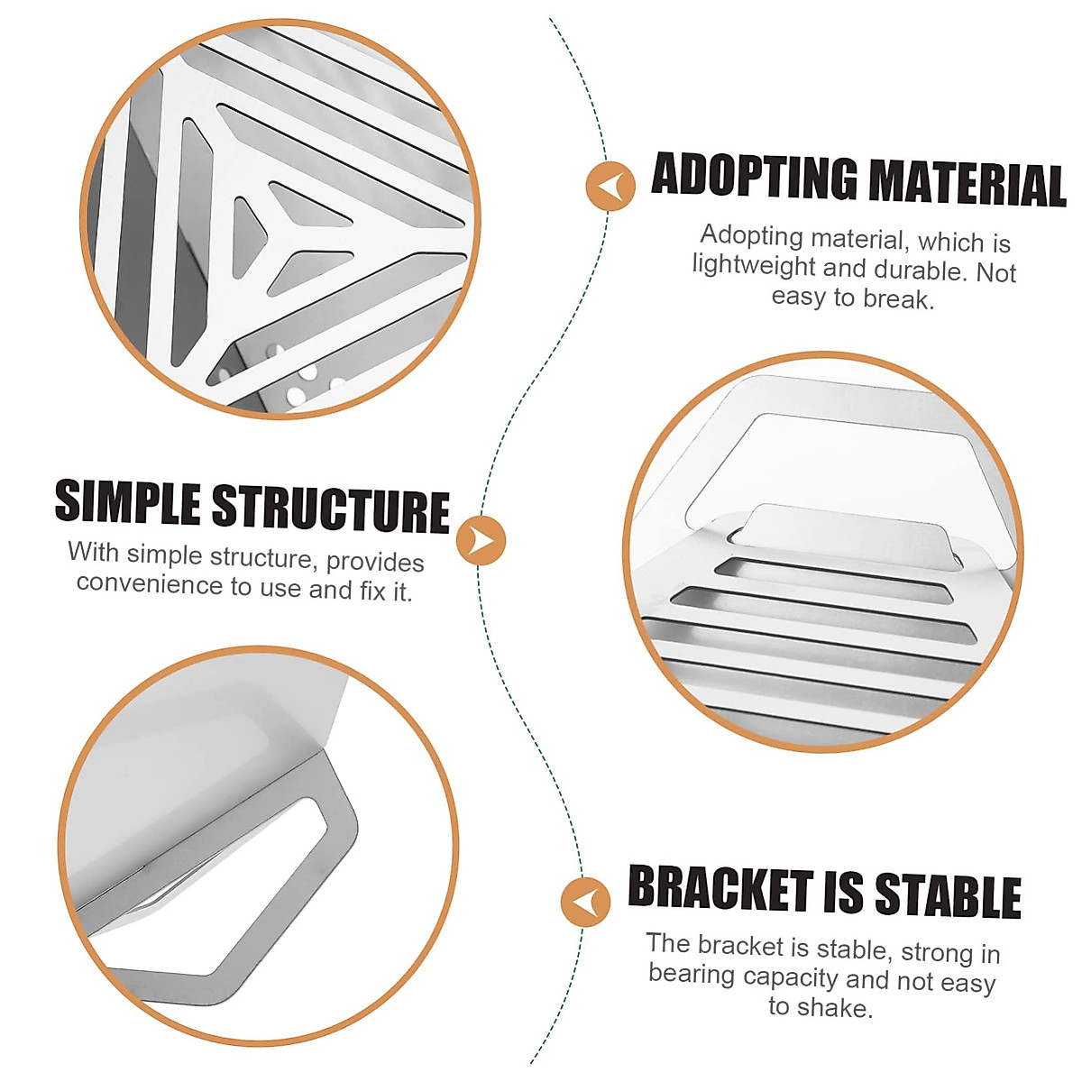 Yardwe Picnic Grill Mini Grill Stove Stainless Steel Lotus Lightweight Grill