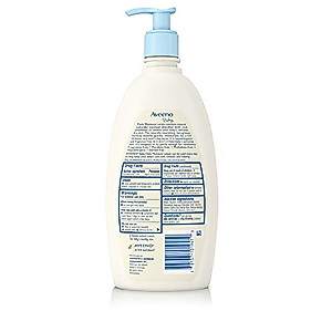 Aveeno Baby Daily Moisture Lotion with Oatmeal & Dimethicone, Fragrance-Free, 18 fl. oz, Twin Pack