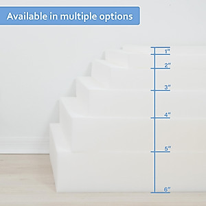 GoTo Foam 3" Height x 24" Width x 72" Length 44ILD (Firm) Upholstery Cushion