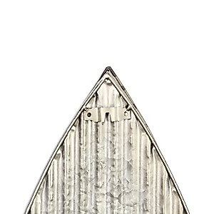 Contemporary Home Living 10.5" Gray and Brown Wall Hanging Boat with Shelves