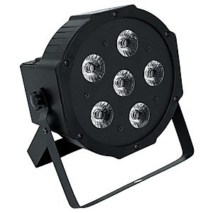 (2) Rockville Battery PAR 6RF Rechargeable Wireless DMX Lights+RF Remotes+Bag