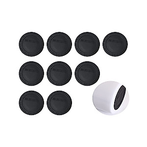 LOTSA. STYLE Silicone Bottom for Tumblers, Protective Anti-Slip Rubber Bottom with 3M Adhesive Wine Tumblers Skinny Straight Tapered Tumblers Mason Jars, 10 piece (58 mm, Black)
