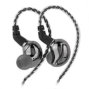Linsoul BLON BL01 10mm Biology Fiber Diaphragm Driver HiFi in-Ear Earphone with 0.78mm 2Pin Detachable Cable (with mic, Black)