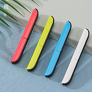 RAYNAG Set of 2 Portable Safe Scissor Mini Folding Paper Cutting Scissors School Supplies DIY Scrapbooking, Random Color