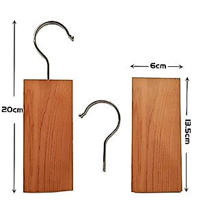 Yayunxuan 5pcs Cedar Planks Cedar Blocks for Clothes Storage Aromatic Cedar Hang Ups Closet Freshener Clothes Protection Mustiness Prevention Hanger