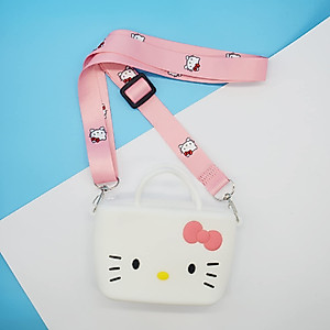 Kitty Cat Purse with Adjustable Lanyard Zipper Kitty Cat Wallet Crossbody Bag Shoulder Bag Coin Pouch with Handle, Sanlio Accessories for Women