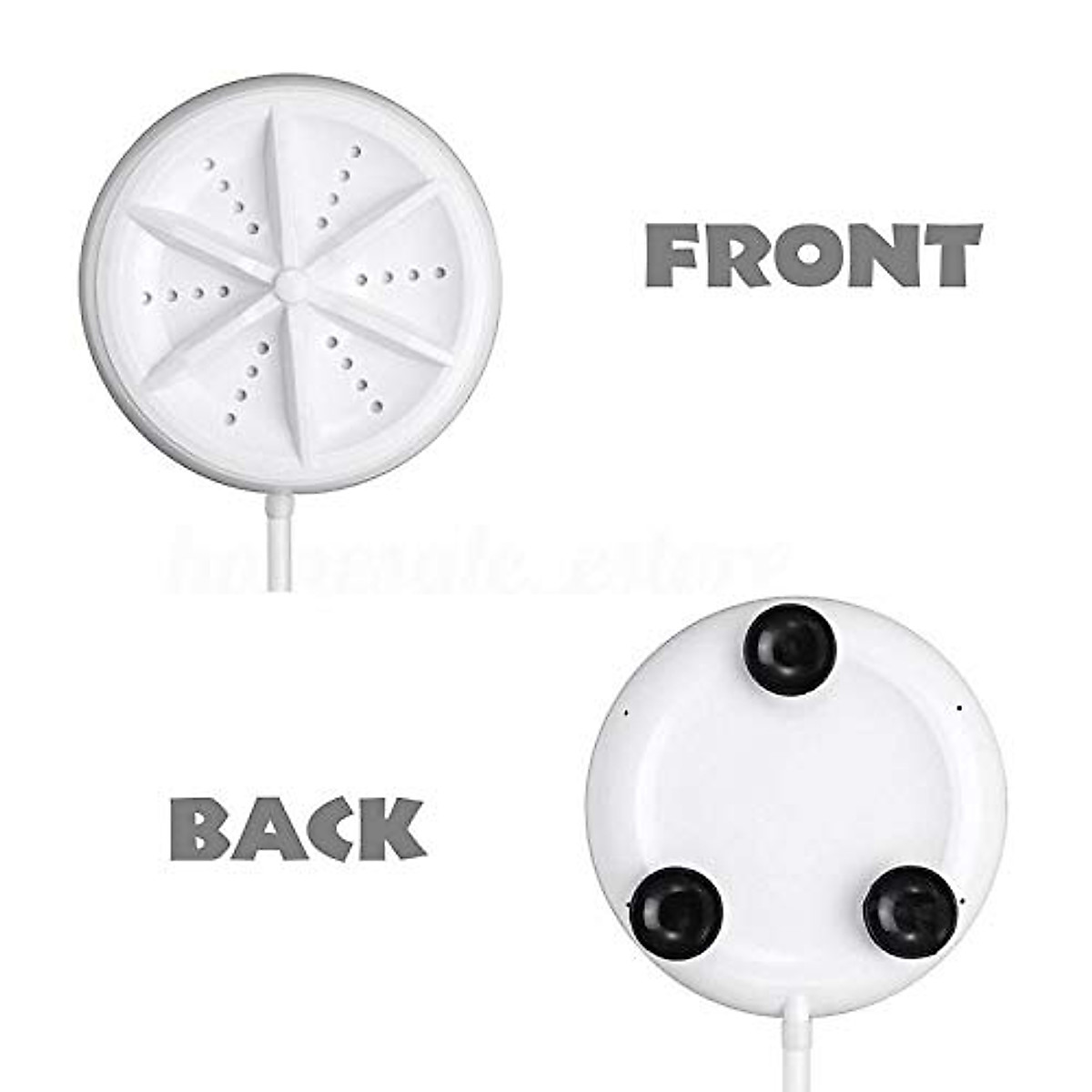 Ultrasonic Turbo Washing Machine Portable Travel Washer Air Bubble and Rotating Mini Washing Machine