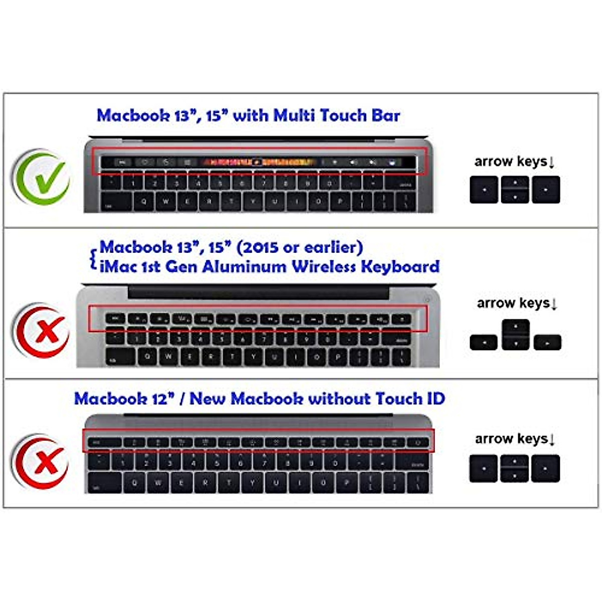 Funut MacBook Pro Keyboard Cover with Touch Bar 13 inch Silicone Keyboard Skin and 15 inch Premium Ultra Thin TPU 2019-2016 (Apple Model A2159 A1989 A1990 A1706 A1707) Skin Protector - Nebula