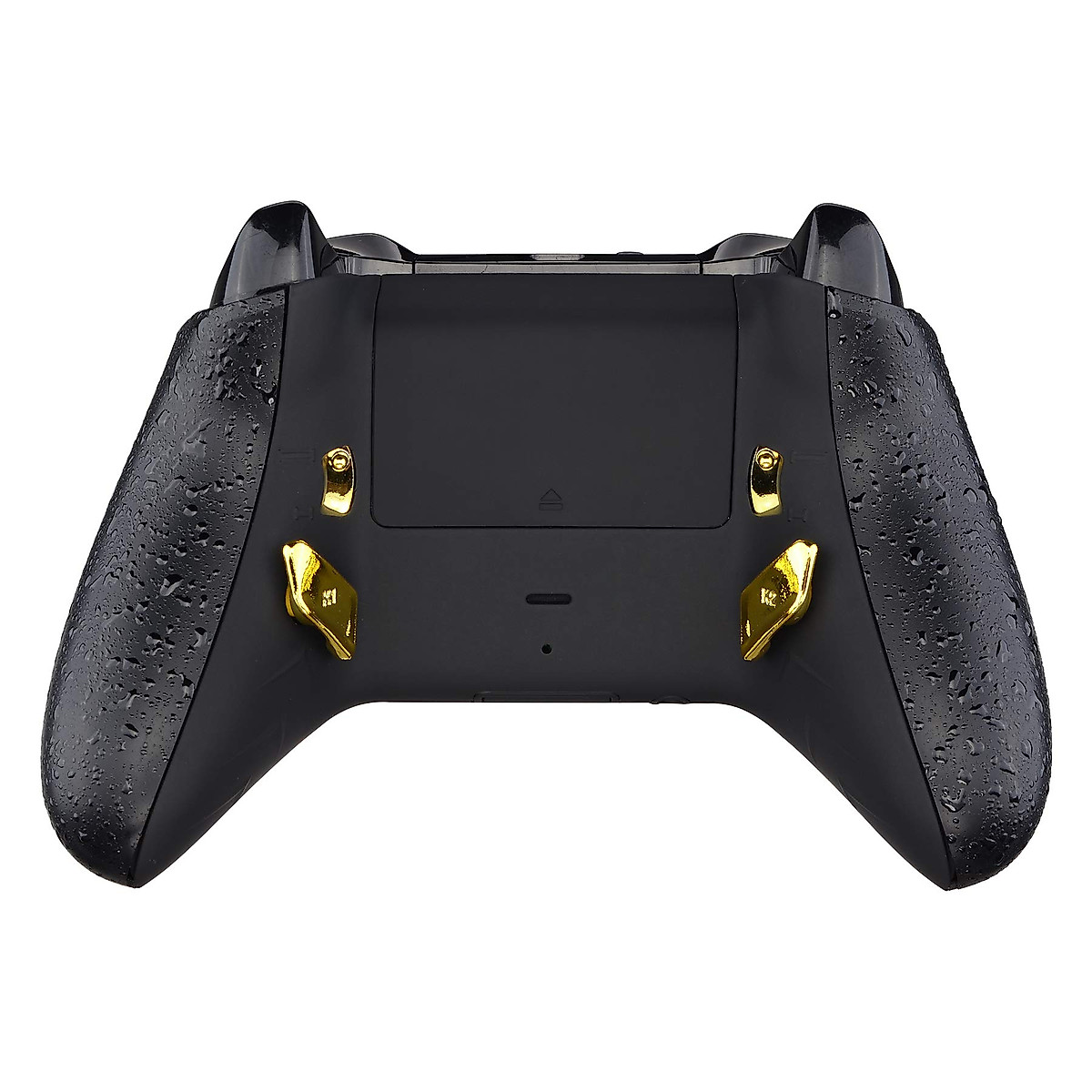 Chrome Gold Glossy Replacement Redesigned Back Buttons HK3 HK4 Trigger Lock K1 K2 Paddles for eXtremeRate Xbox One S X Controller Lofty Remap & Trigger Stop Kit