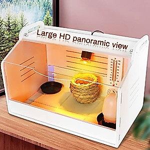 Chick Brooder Brooding Box for Chicks/Parrot/Duckling/Kittens/Puppies, with Heating lamp, Glass Window,Brooder Brooder Box Warms up to 15 Chicks,High Temperature Resistant Brooder Box (ChickBrooder1)