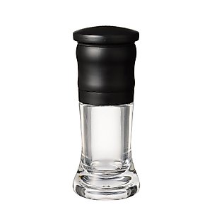 Kyocera CM-10N-BK Mill, 1.4 fl oz (40 ml), Ceramic, Spice, Crystal Salt, Adjustable Coarseness, Disassembly Cleaning, Black