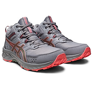 ASICS Women's GEL-VENTURE 9 Mid Top Running Shoes, 8.5, SHEET ROCK/PAPAYA