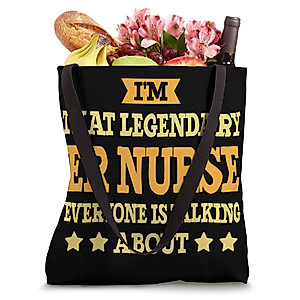 ER Nurse Job Title Employee Funny Worker Profession ER Nurse Tote Bag