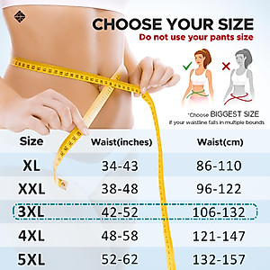 NeoHealth Plus Size Lower Back Brace |3XL| Lumbar Support for Pain Relief and Injury Prevention | Under Clothes Belt | Back Support Belt for Women & Men | Big and Tall | Obese Oversized Overweight