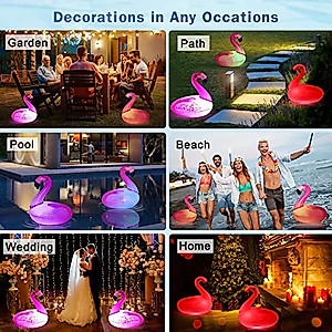 Flamingo Floating Pool Lights - RGB LED Decor for Pool & Garden