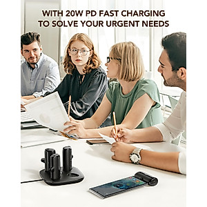 VIYISI Portable Charger Station USB C 5000mAh, 4 Pcs Fast Charging Power Bank with Charging Dock, Battery Pack Charging Kit for iPhone 15 Samsung Google LG Android Type-C Phones