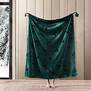 Eddie Bauer- Throw Blanket, Ultra Soft Plush Home Décor, All Season Bedding (Buddy The Dog Green, 50 x 60)