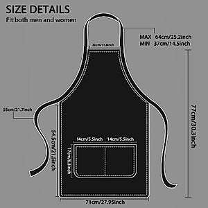 POFULL Mema's Kitchen Apron Mema's Kitchen Never Runs Out Of Kisses and Cookies Apron For Mema (Mema's Kitchen Apron)