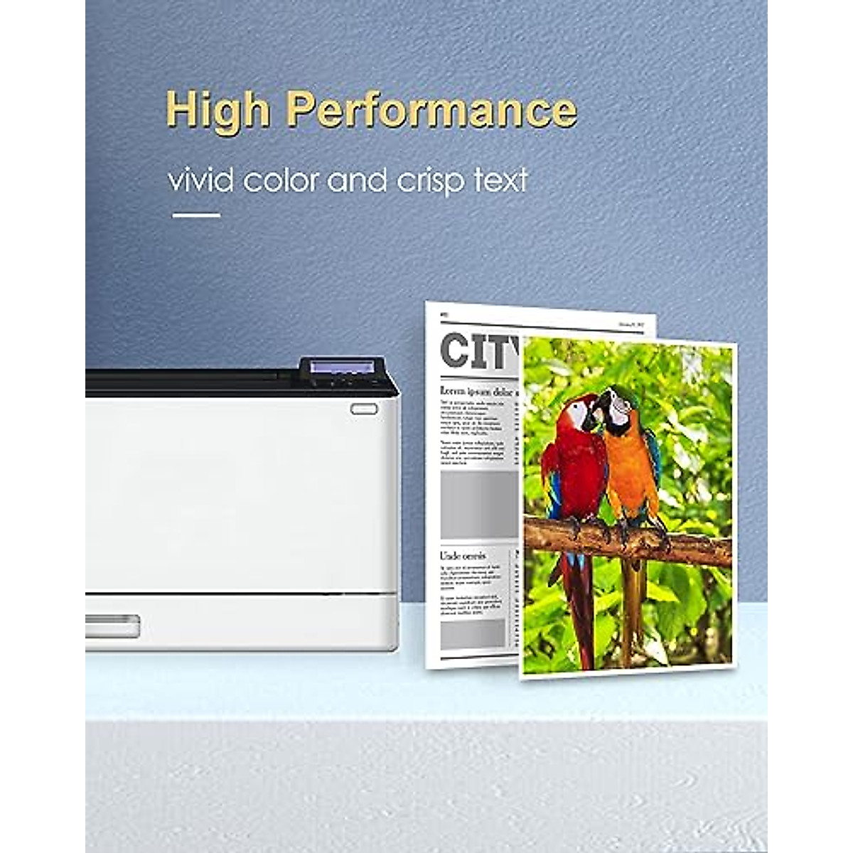 (with Chip) 069H Toner Cartridge Replacement for Canon 069 CRG069 CRG069 H CRG-069 H for imageCLASS MF753Cdw MF751Cdw LBP674Cdw Printer (CYM 3 Pack)