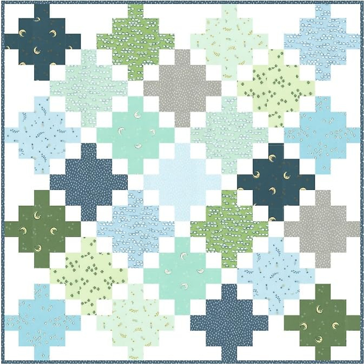 Robert Kaufman Over The Moon Flannel Suns, Fabric by The Yard (Duckling)