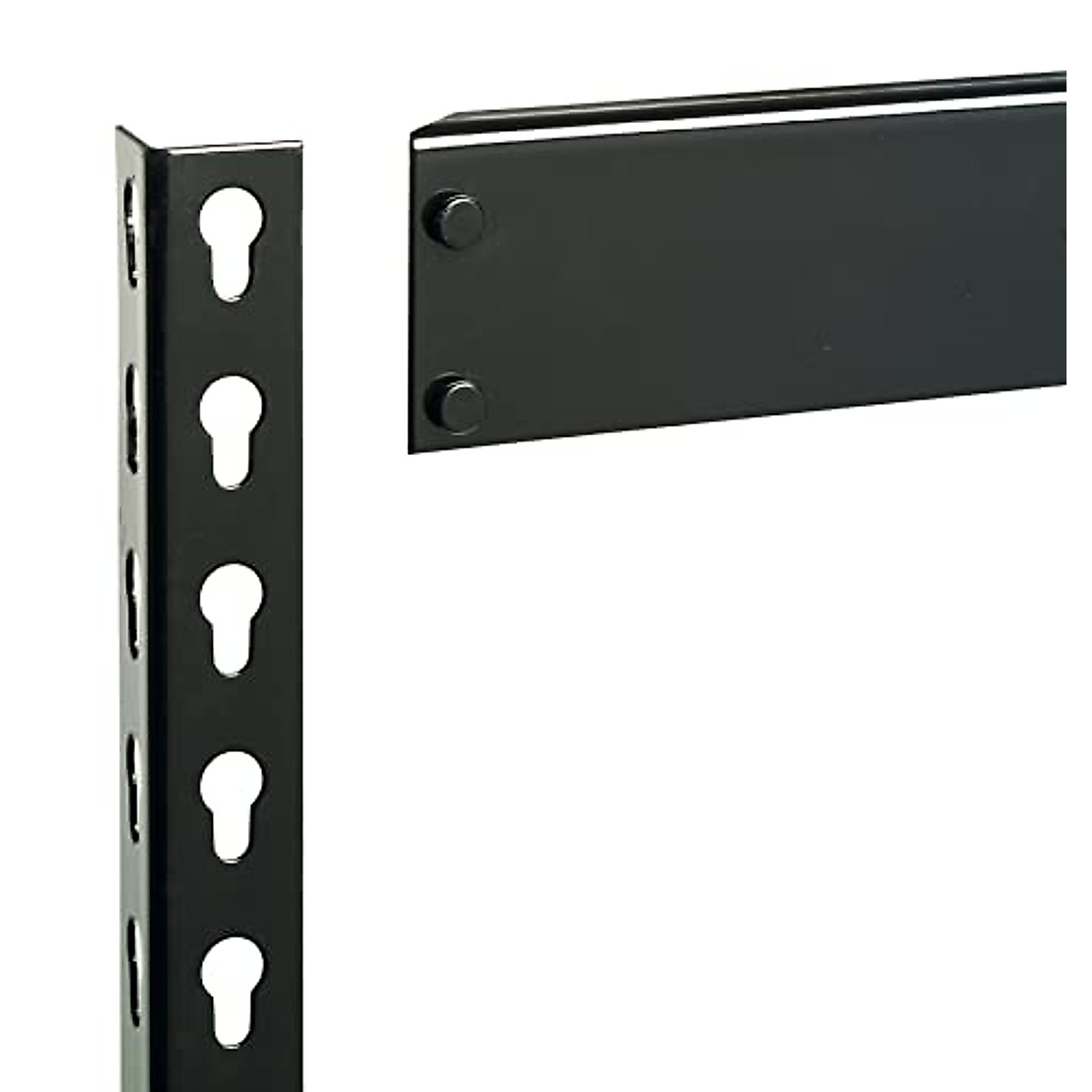 Hirsh Industries 3800 Series Shelving, 30" W x 16" D x 60" H, Black