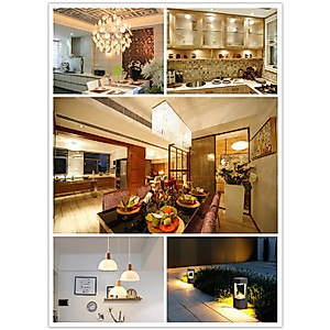 Lamsky GY6.35 LED Light Bulb Dimmable,G6.35/GY6.35 Bi-pin Base 5W,AC/DC 12V 24V Warm White 3000K,GY6.35 Base T4 JC Type 50W Halogen Replacement(5-Pack)