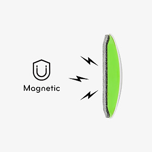 U Brands Magnetic Dry Erase Board Eraser, Felt Bottom Surface, 4.5 x 2.25 x 1 Inches - 581U04-16