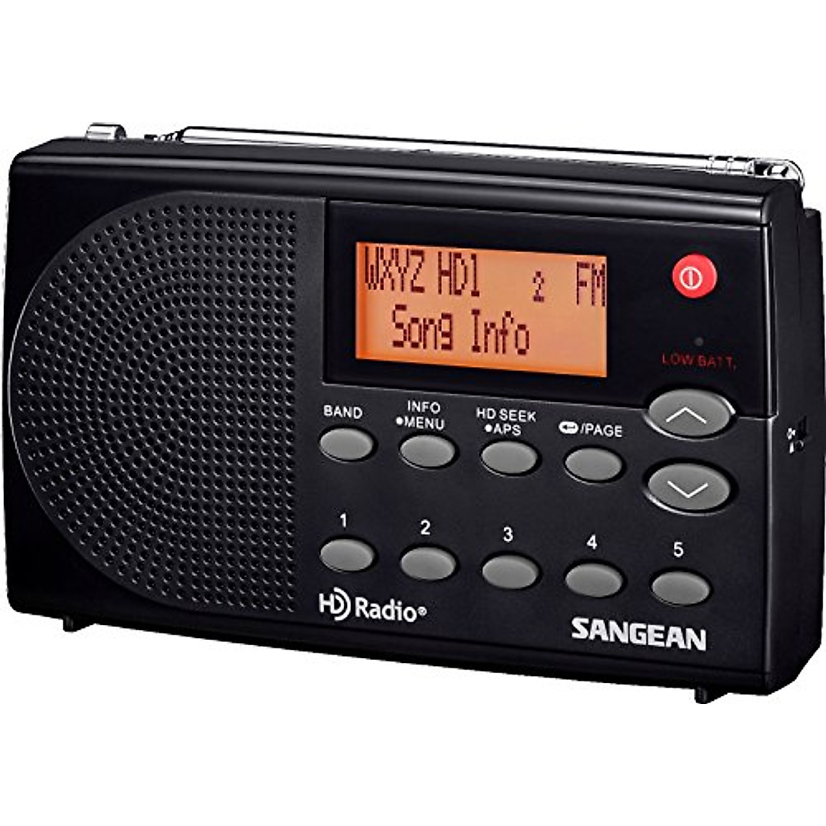 Sangean HDR-14 HD Radio/FM Stereo/AM Portable Radio, standart , Black